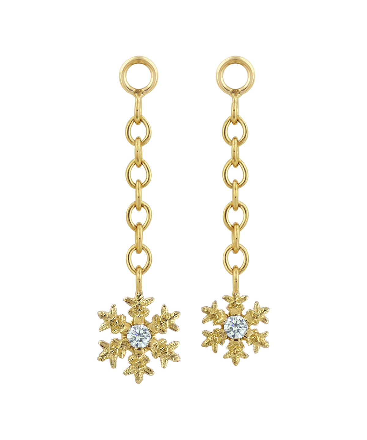 Gemmed Flurry Drop Charm – Anatometal